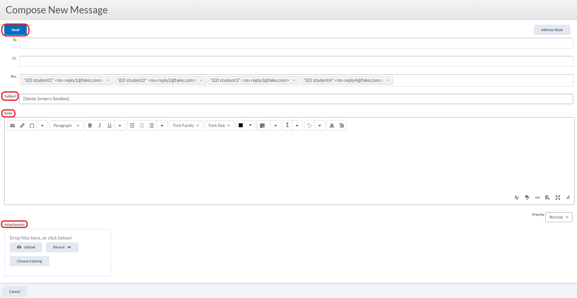 Teaching – D2L Email – Saint Leo University Center for Teaching and Learning Excellence